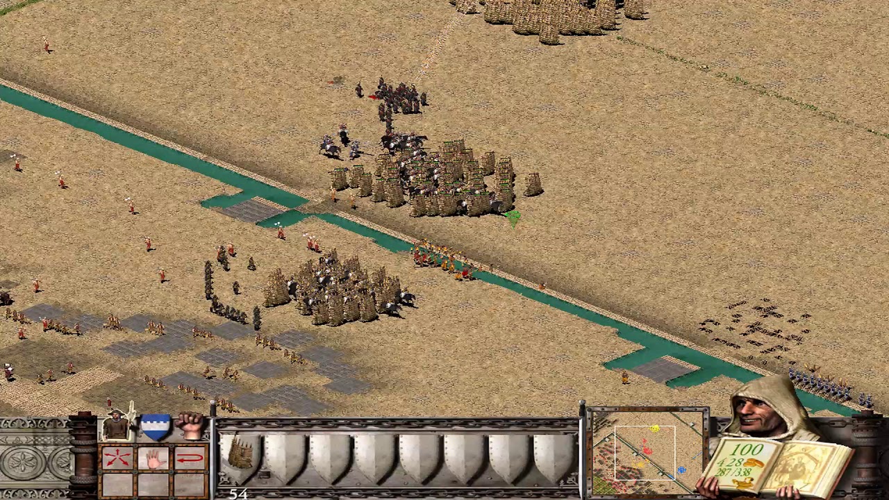 Stronghold Crusader 2x2 [X-CON] vs -=W.L=- NFFS GAME - YouTube