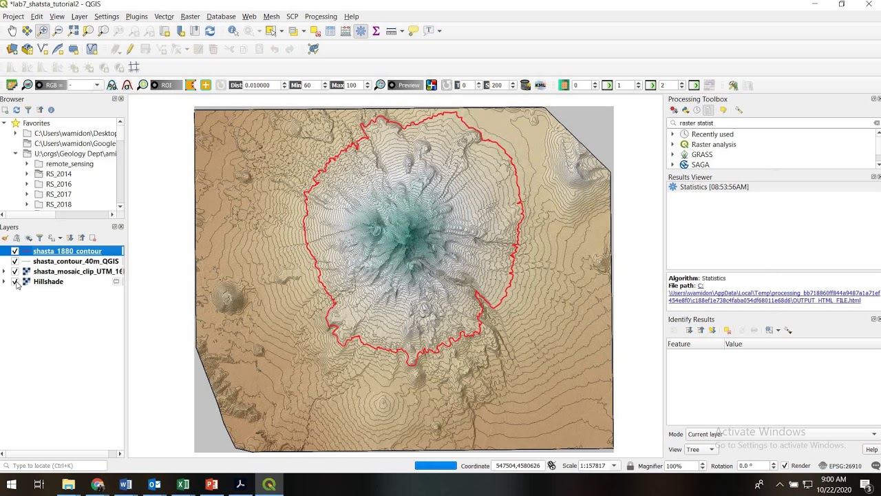 Creating a Masked Raster in QGIS 3.10 (Lab 8 - V5) - YouTube