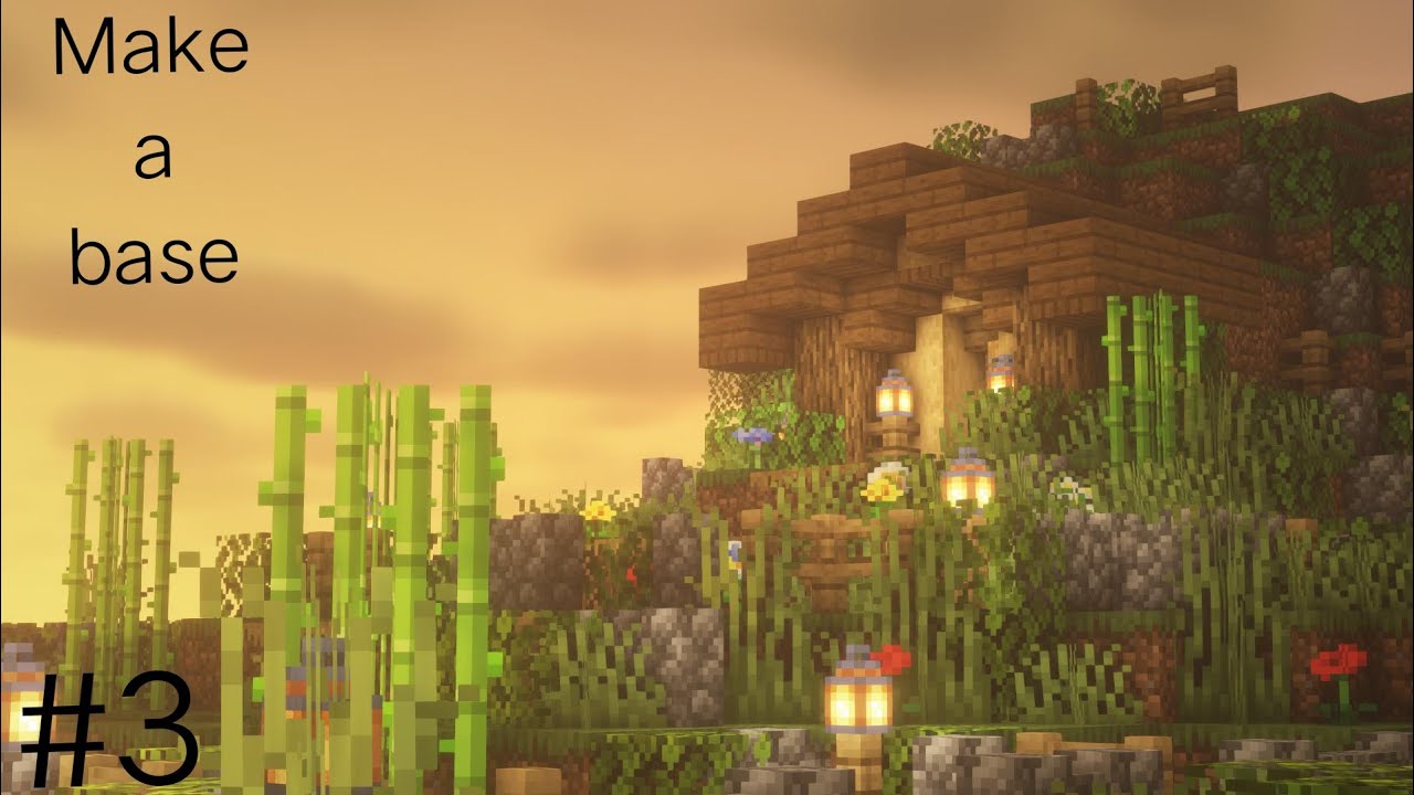 Minecraft I make a base - YouTube