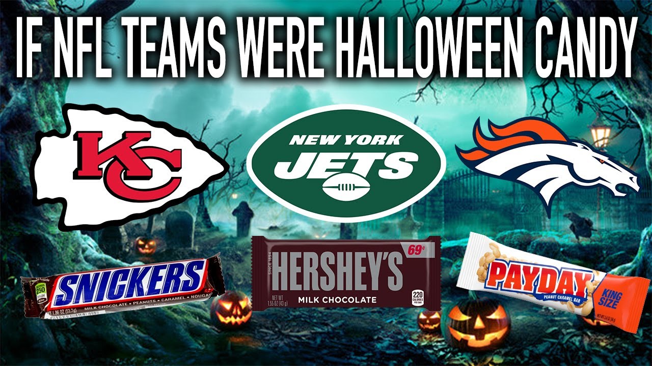 All 32 NFL Teams as Different Halloween Candies - YouTube
