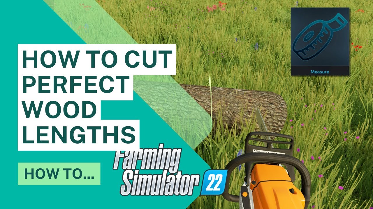 How to measure wood lengths on FS22 - YouTube