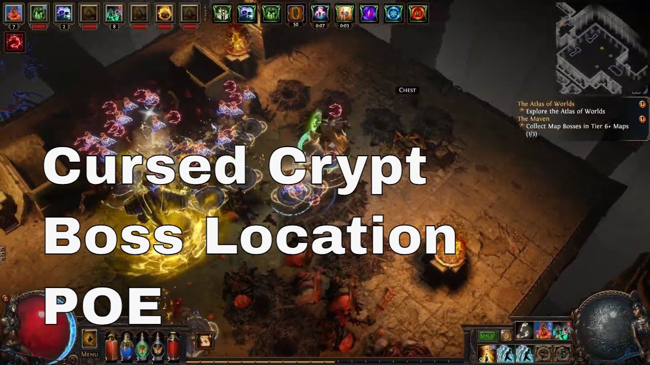 The Cursed Crypt Boss Location in Path of Exile - YouTube