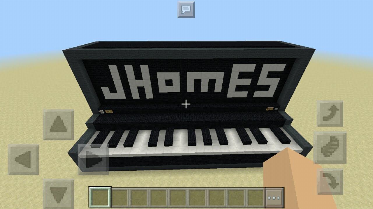 A Working Piano In Minecraft Pocket Edition (MCPE 1.1 Piano) - YouTube