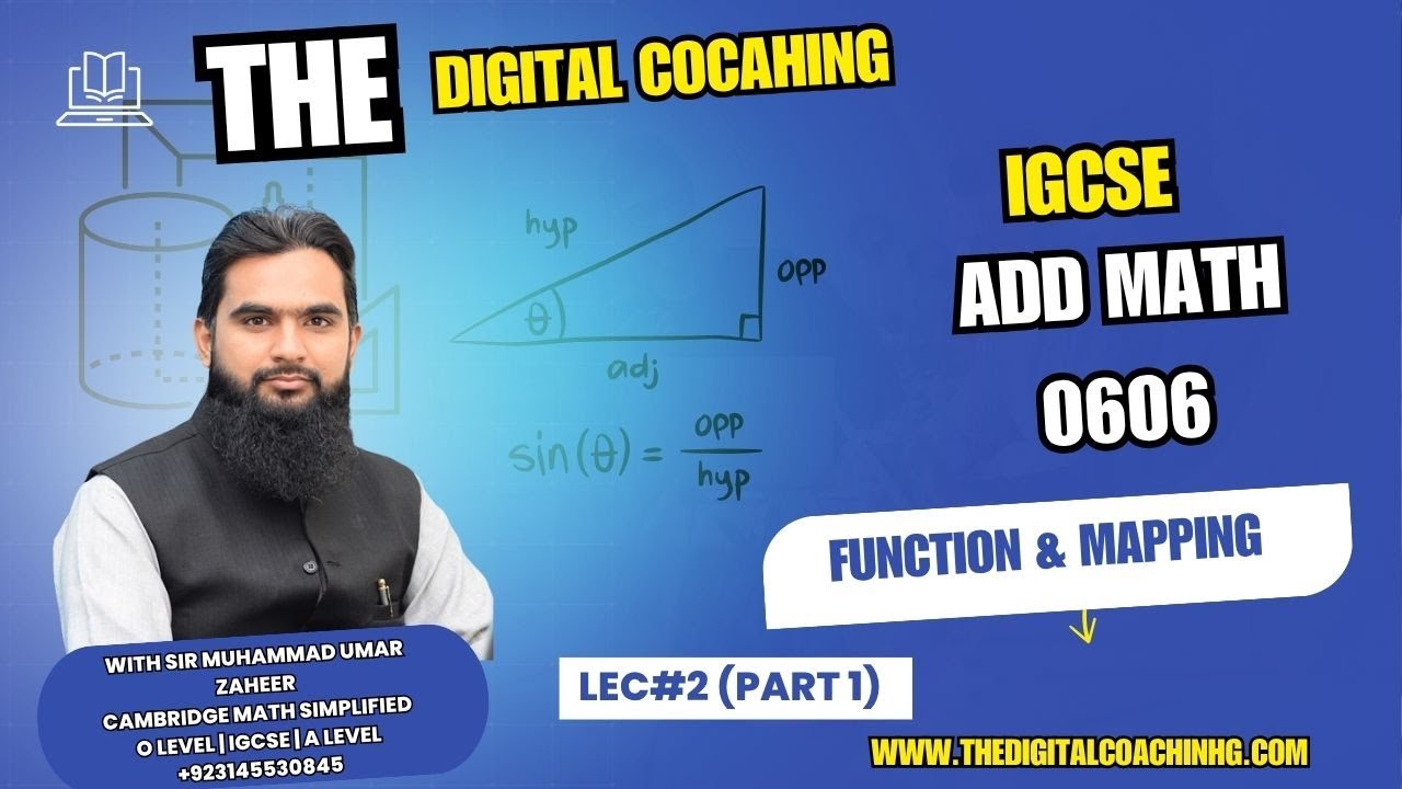 Lec#2 | Function and Mapping Made Simple || IGCSE Add Maths (0606 ...
