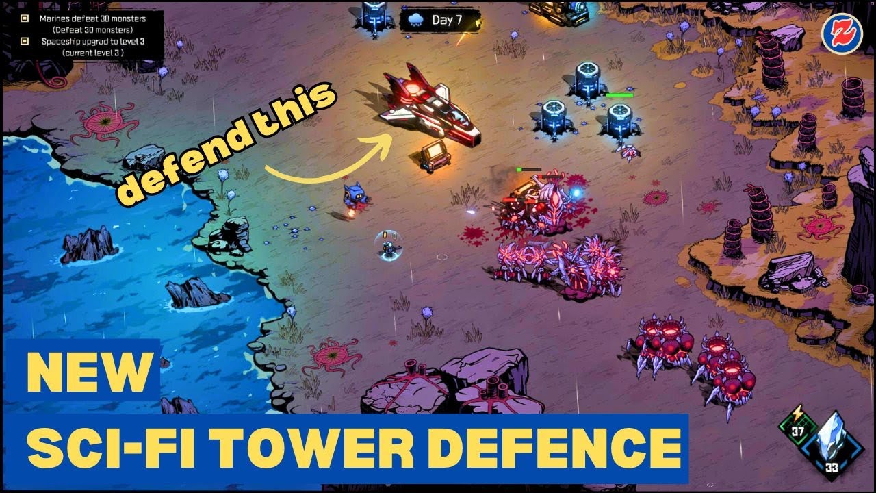 Desperate Place Gameplay - New Sci-Fi Tower Defence & Alien Survival ...