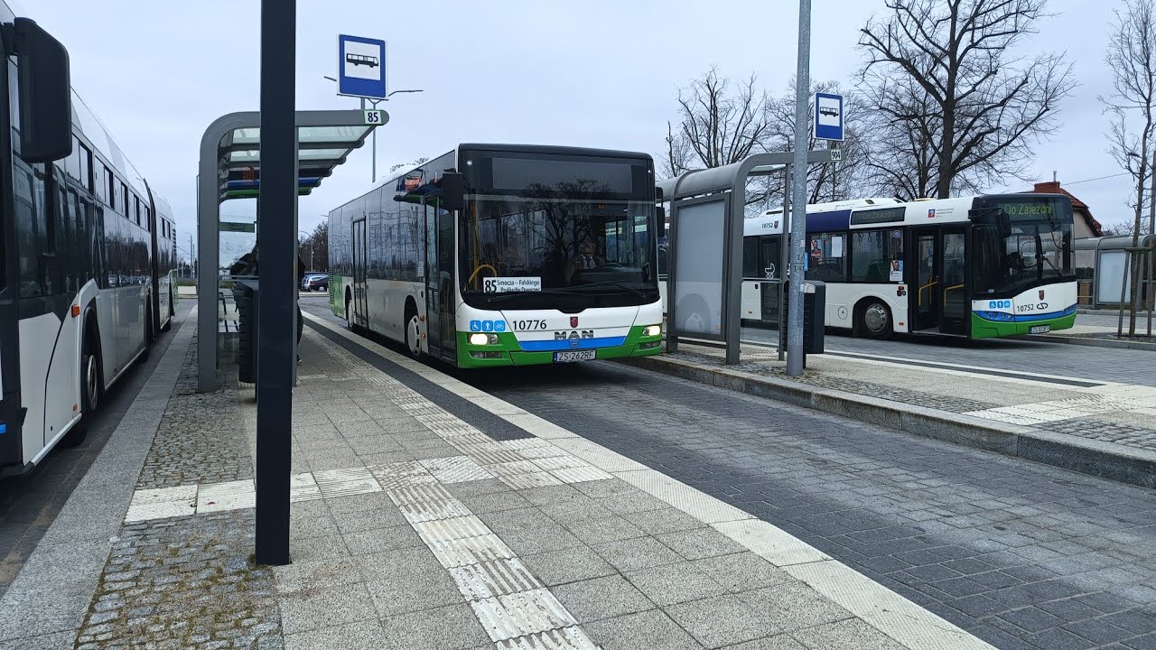 Szczecin, linia 85, MAN NL313 Lion's City #10776 - YouTube