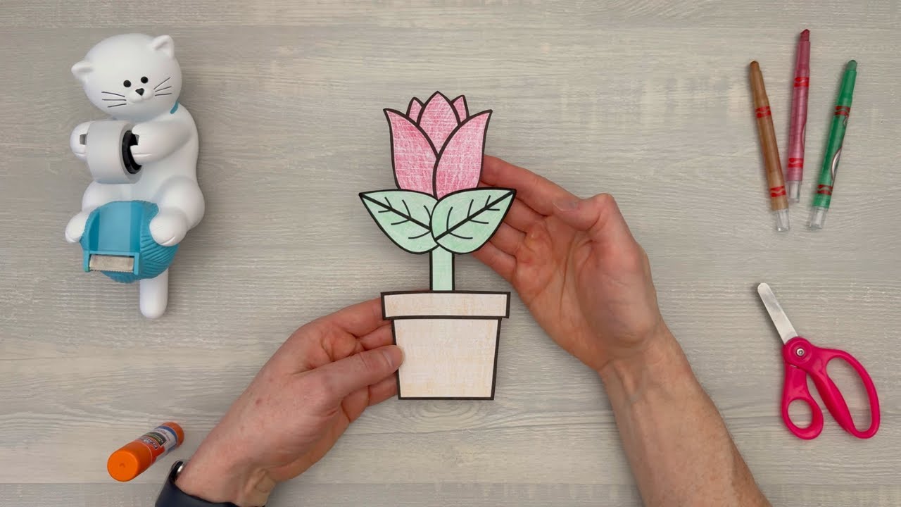 Build-A-Flower Craft for Kids | Fun Spring DIY Activity - YouTube