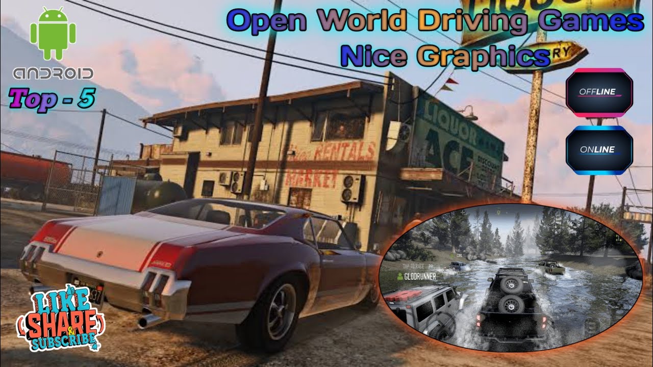 Top 5 Open World Car Racing Games For Android 💥 High Graphics Game💥 ...