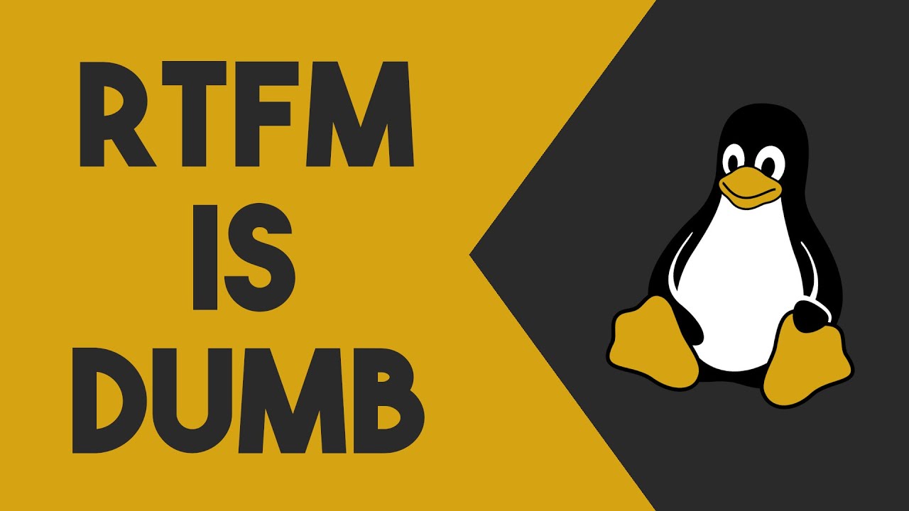 Rant: Don't Be the RTFM Guy - YouTube