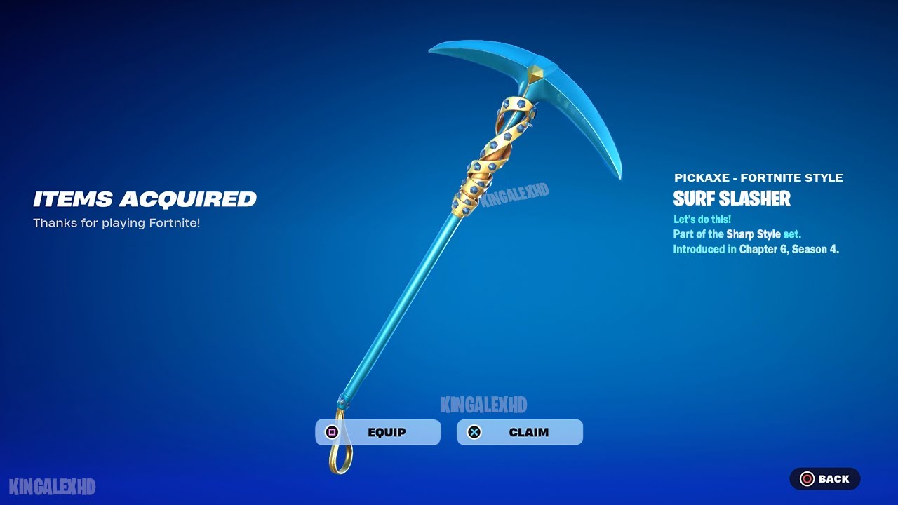 How To Get Surf Slasher Pickaxe NOW FREE In Fortnite! (Free Surf ...