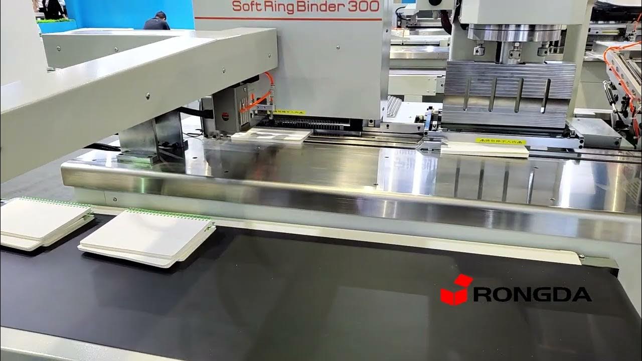 Soft ring binding machine - YouTube