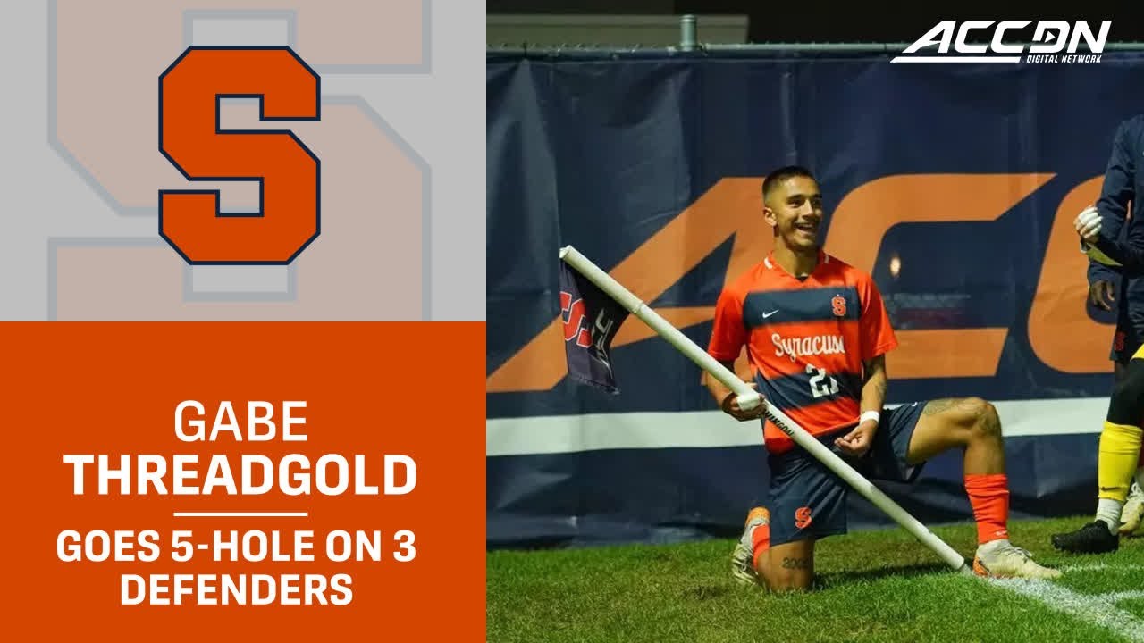 Syracuse's Gabe Threadgold Goes 5-Hole On 3 Defenders - YouTube