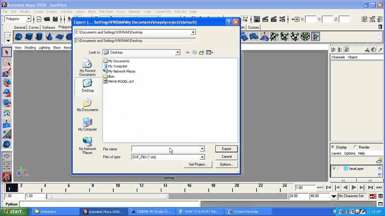 HOW TO EXPORT MAYA MODEL TO CINEMA 4D - YouTube