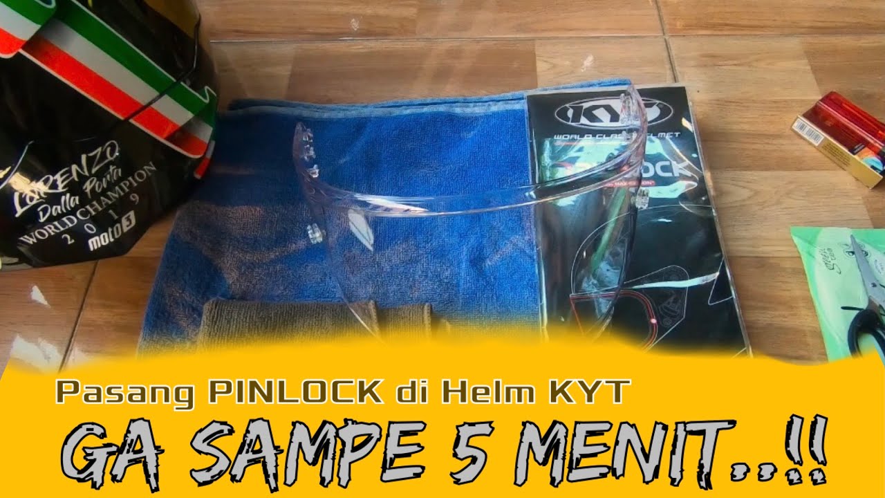 TUTORIAL | Pasang PINLOCK Helm KYT | Gampang Bgt Broookk..!!! - YouTube