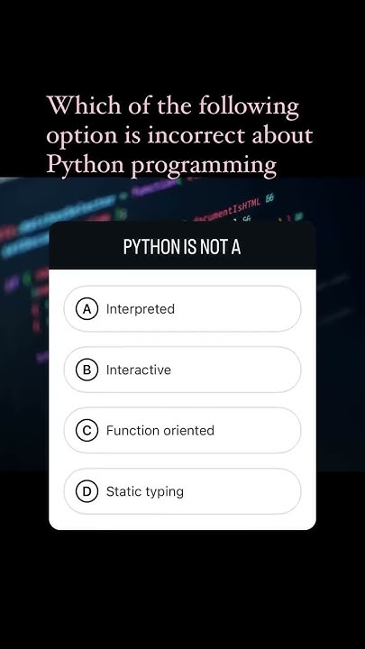 Python Challenge: Identify the Incorrect Fact! #pythonquiz # ...