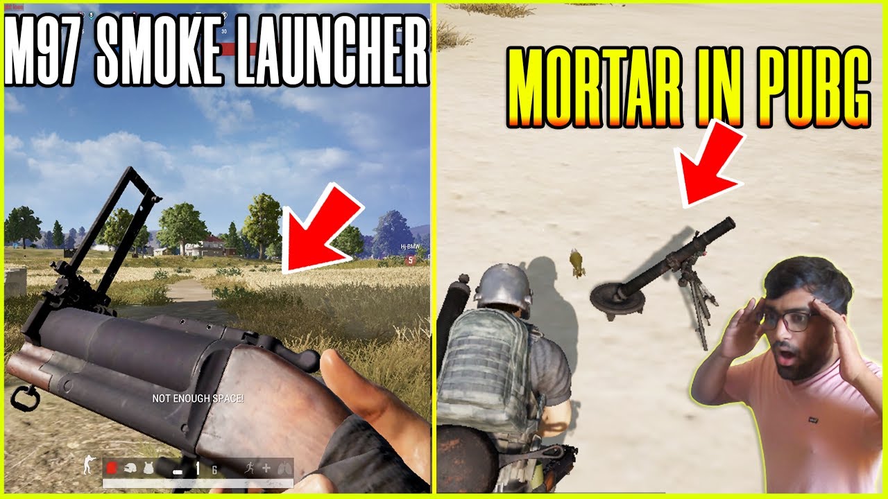 PUBG NEW SMOKE GRENADE LAUNCHER + MORTAR LAUNCHER GAMEPLAY | UNQUE ...