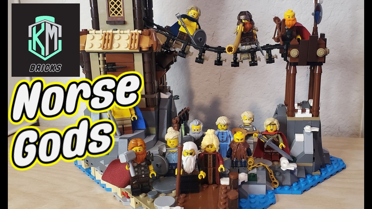 Custome LEGO minifig series. Norse Gods and Goddesses - YouTube