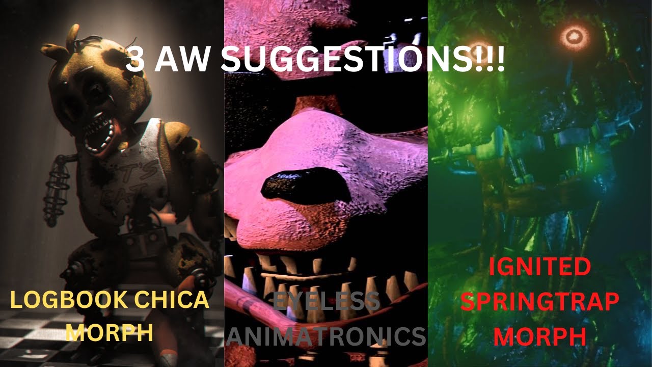 MY 3 SUGGESTIONS FOR ANIMATRONIC WORLD UPDATES. - YouTube