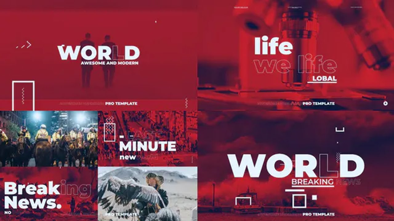 Top 10 Breaking News Intro Templates - YouTube