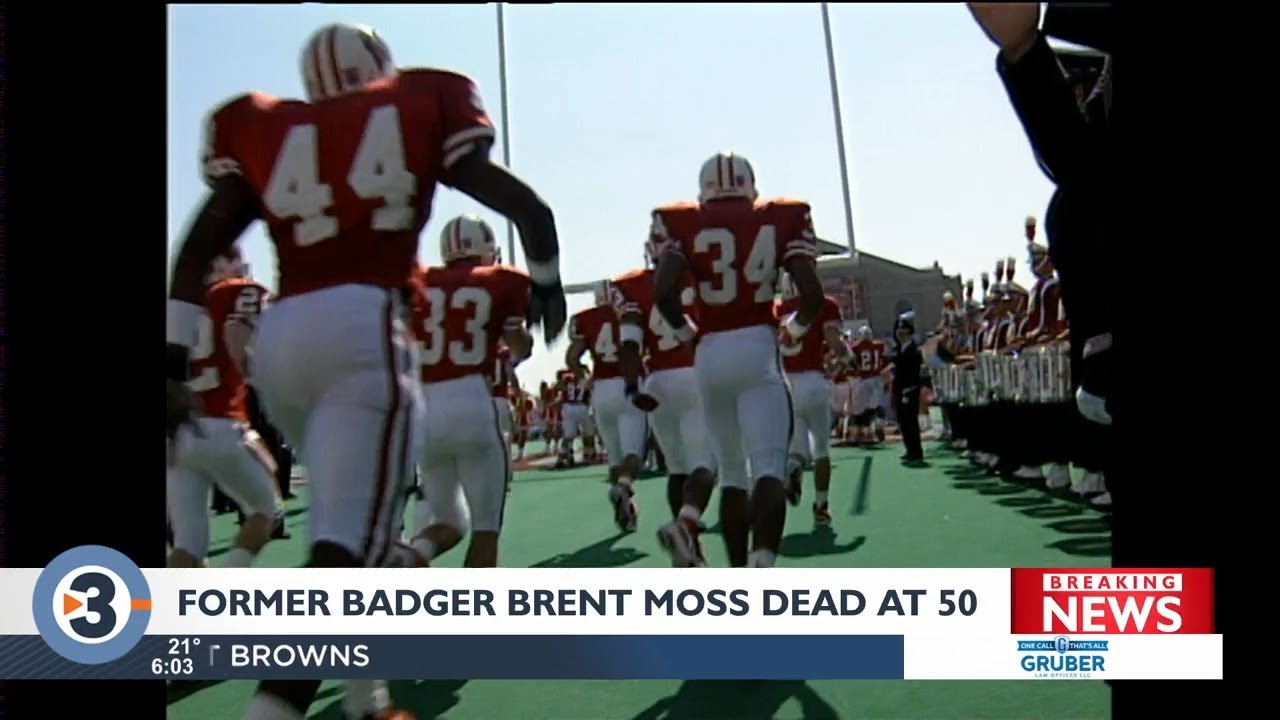 Former Badgers star Brent Moss dies at 50 - YouTube
