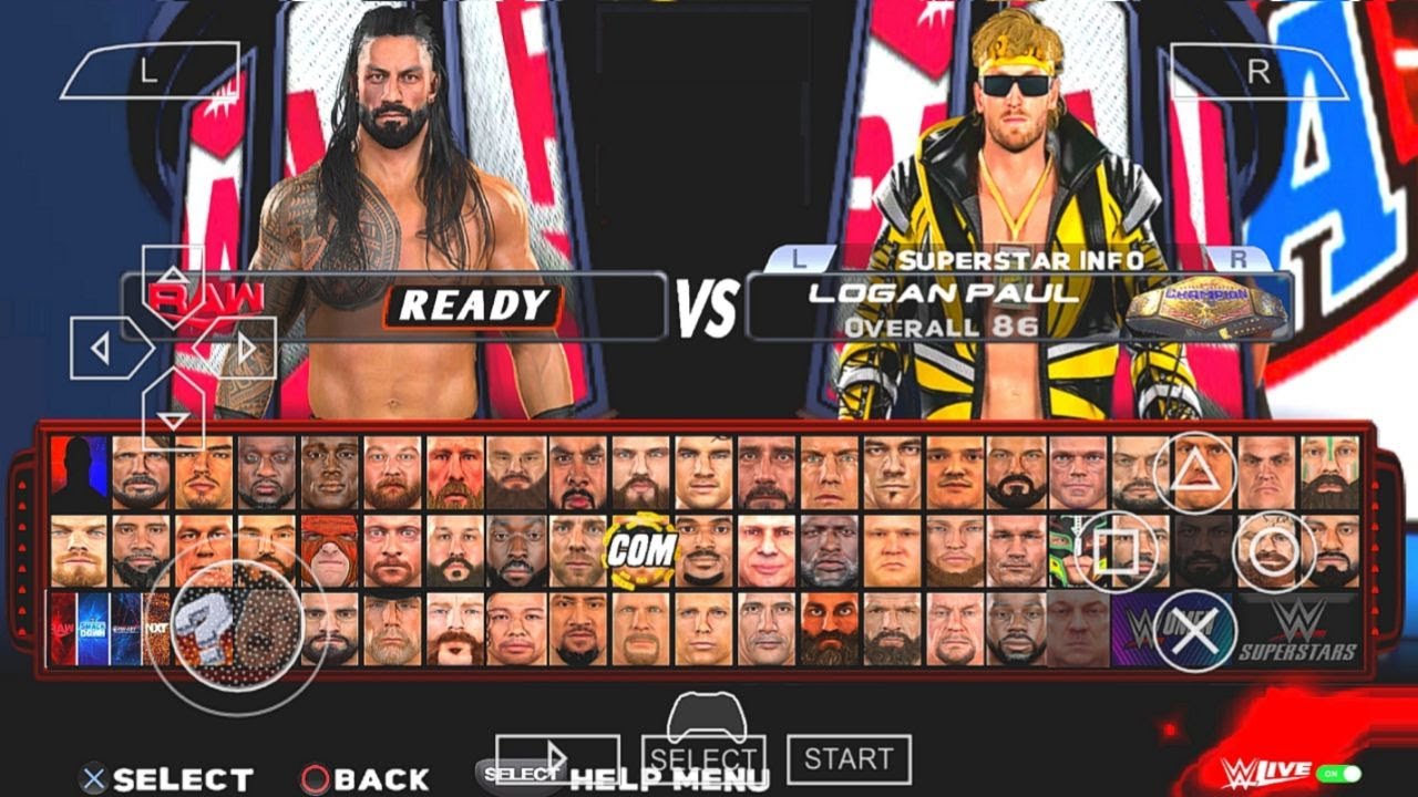 BEST WWE 2K24 PPSSPP UPDATE NEW CHARACTERS - YouTube