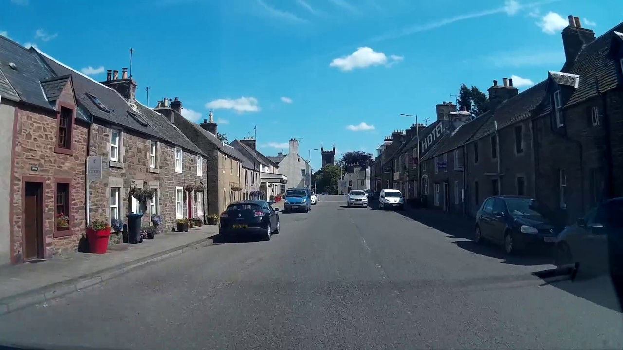 Summer Drive To The Parish Church In Muthill Perthshire Scotland - YouTube