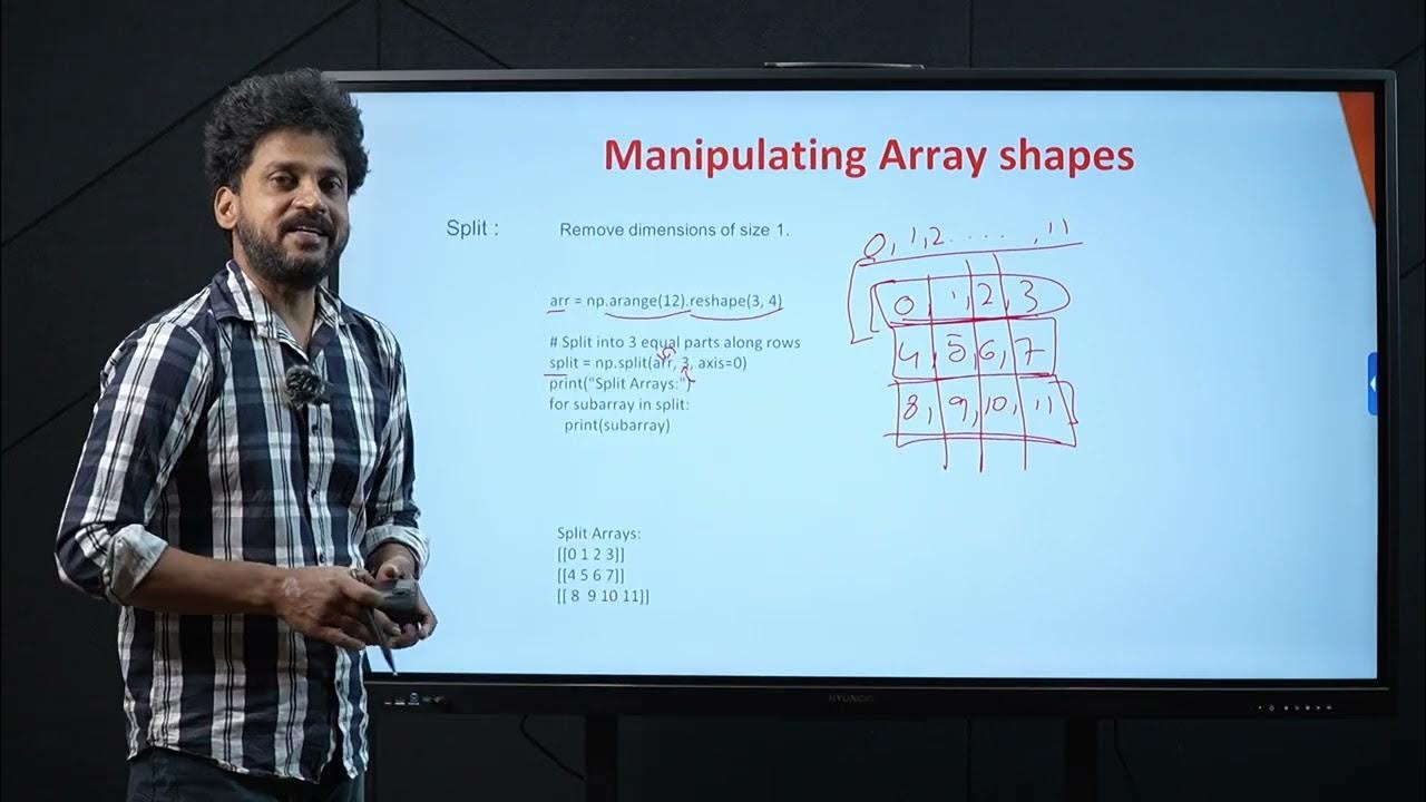3.6.2. Manipulating Numpy Array Shapes 2 - YouTube