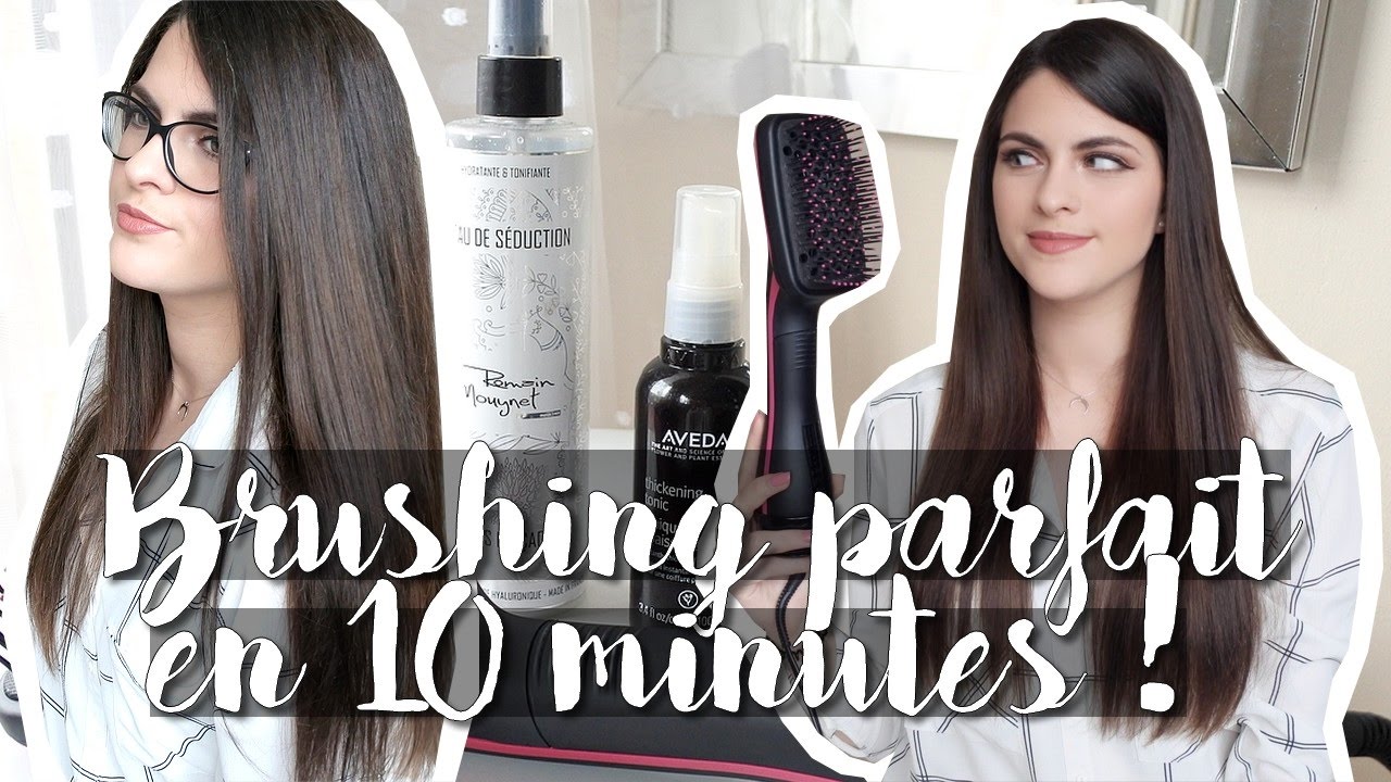 COIFFURE • Brushing parfait en 10 minutes ! - YouTube