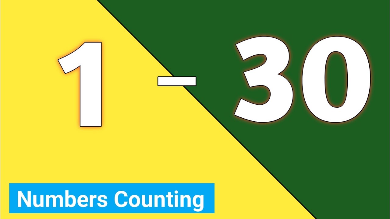 1 to 30 || Counting for kids || learn numbers counting || kids space ...