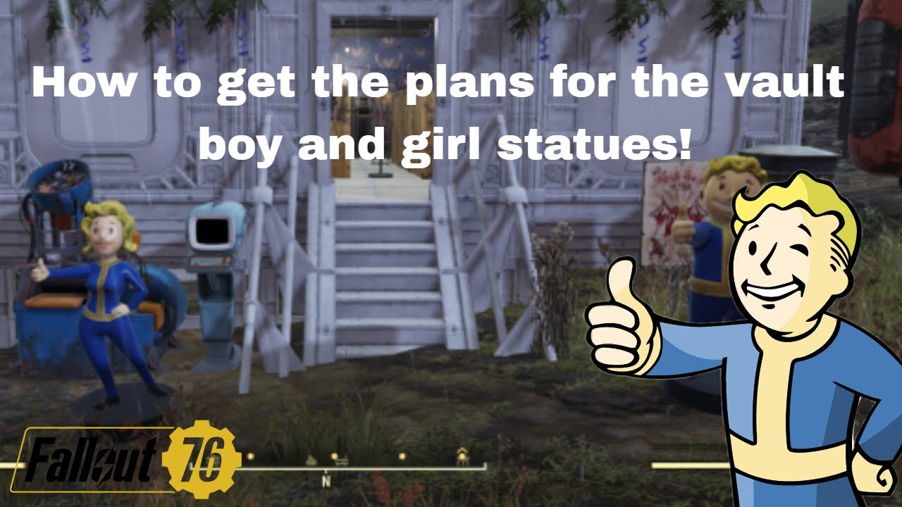 How to get the plans for Vault boy and Vault Girl in Fallout 76! - YouTube