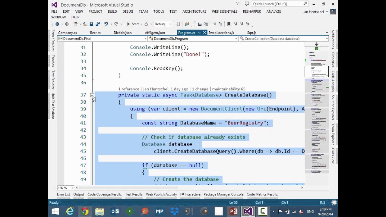 2014-09-29 - Cool NoSQL on Azure with DocumentDB - YouTube