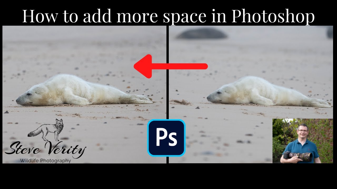 How to add more space in Photoshop - YouTube