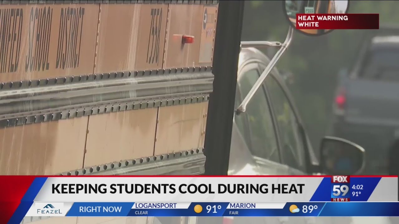 Keeping Central Indiana students cool during heat wave - YouTube