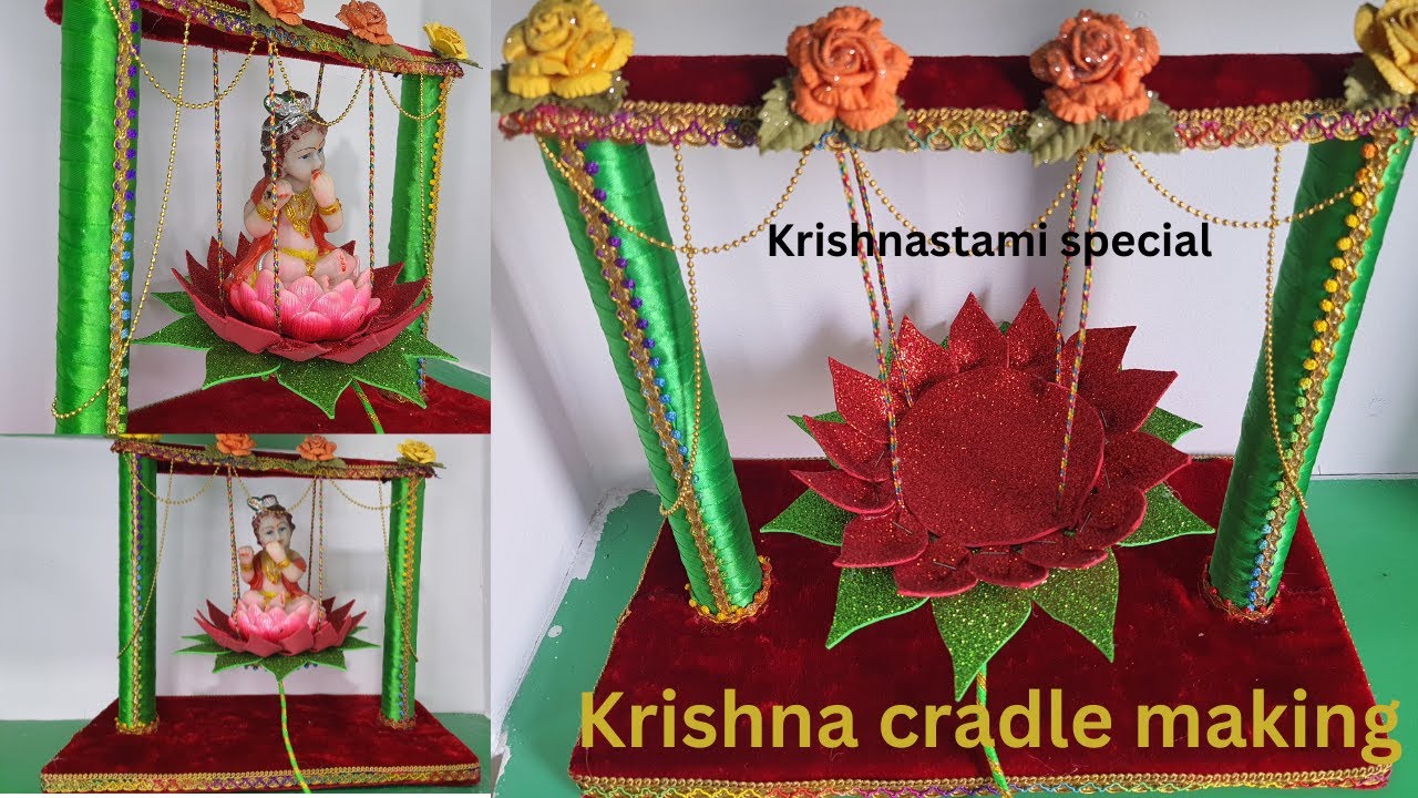 How to make a DIY krishna cradle ||#krishnastamispecial #janmastami ...