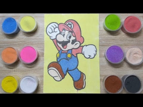 Sand painting SUPER MARIO BROS - Tô màu tranh cát SUPER MARIO BROS ...