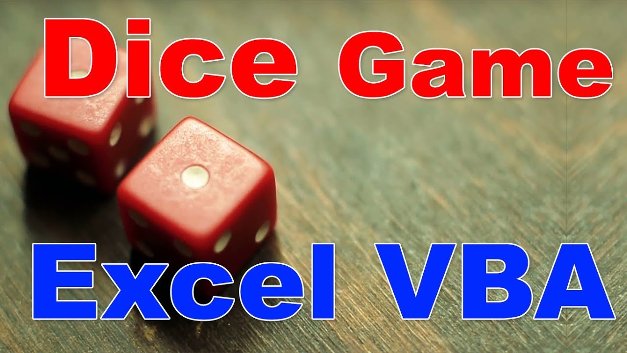 Dice Game In Excel Vba In Telugu Excel Tutorials In Telugu Vba Tutorials In Telugu Youtube 6585