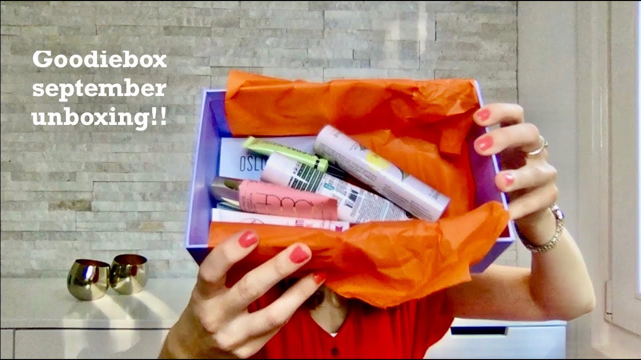 Goodiebox Unboxing September 2020 - YouTube