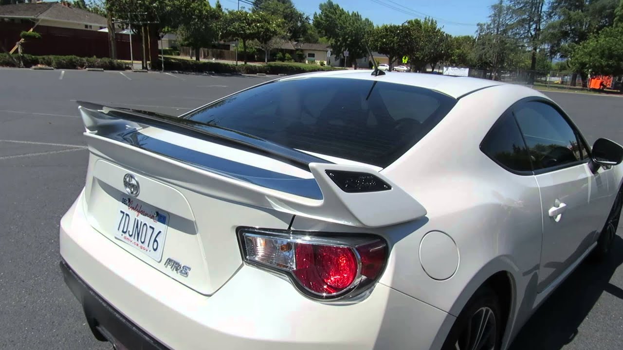 Scion FR-S 2014 R Magic rear spoiler Type C - carbon - YouTube