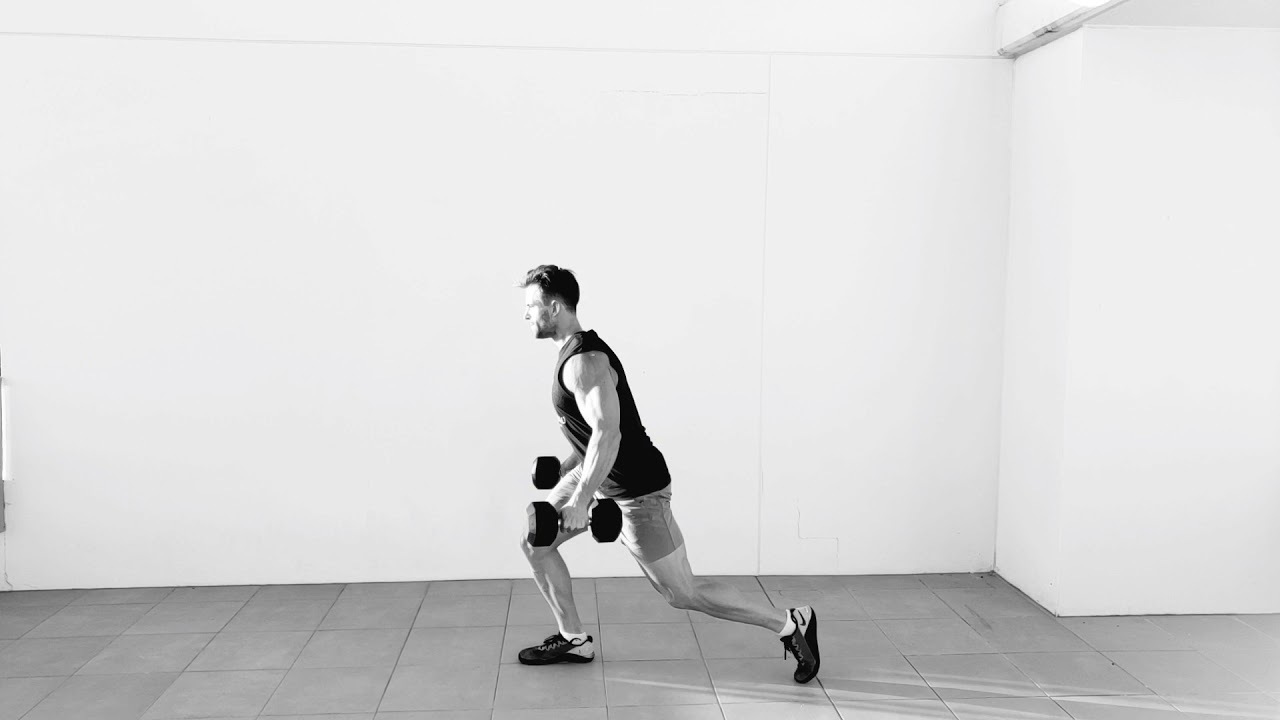 Combo: Step Back DB Lunge to Clean - YouTube