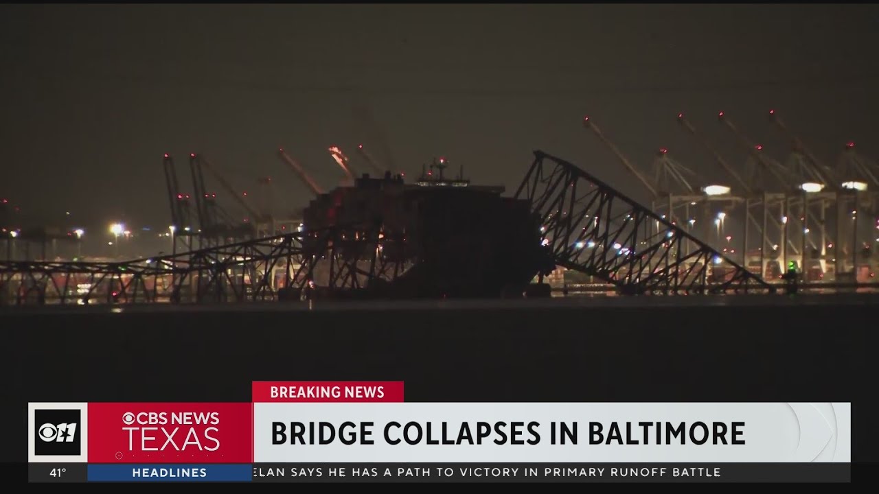Baltimore bridge collapses overnight; Search and rescue underway - YouTube
