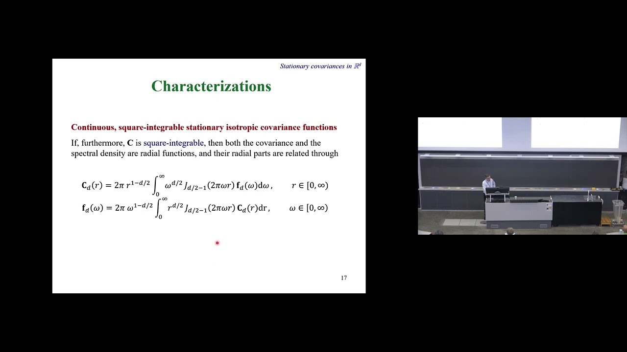 Xavier Emery: A journey into covariance models for spatial data - YouTube