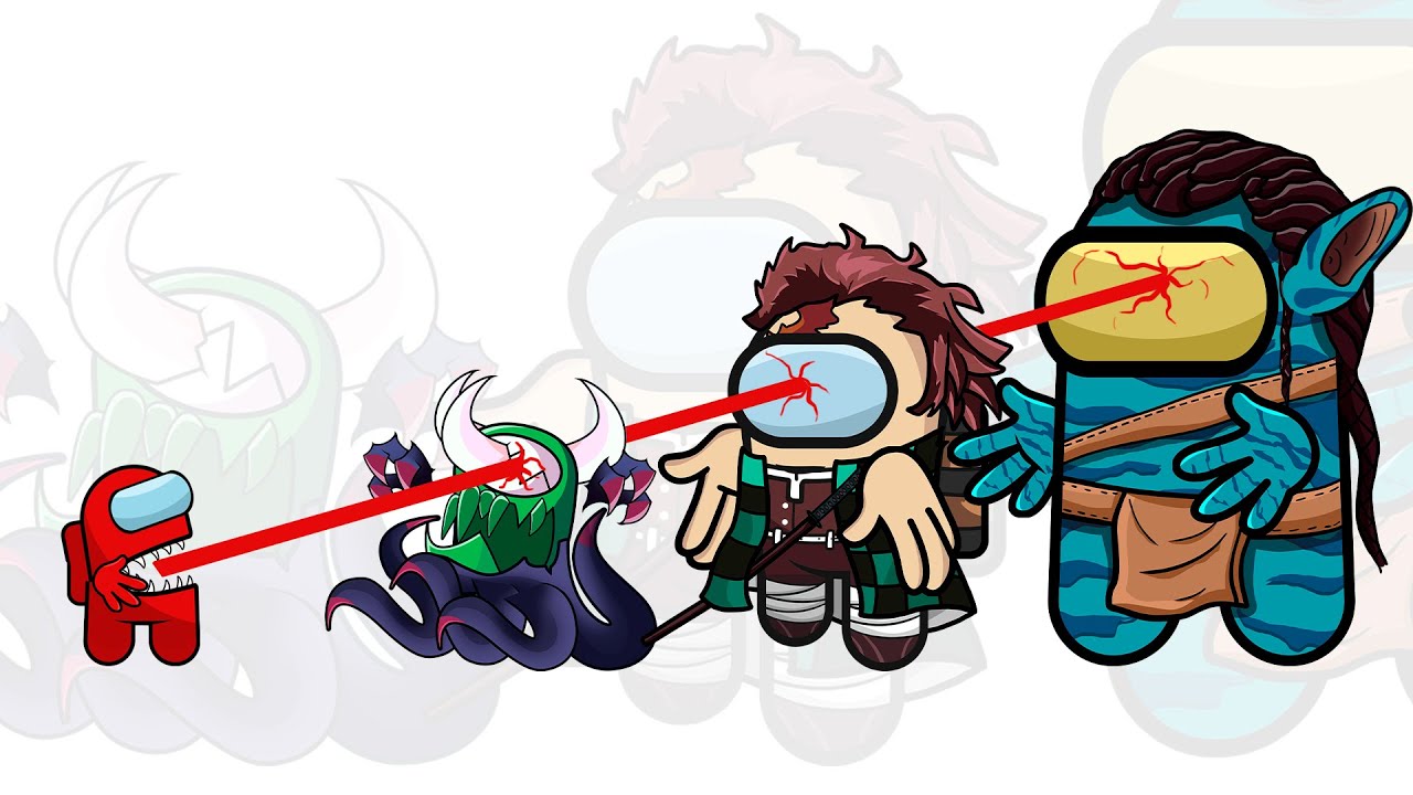 Red Among Us vs Among Us Transformation / 어몽어스 - YouTube