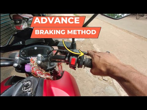 Advance Braking Technique | Motorcycle कभी Skid/Slip नहीं होगी | Best Emergency Braking Method ...