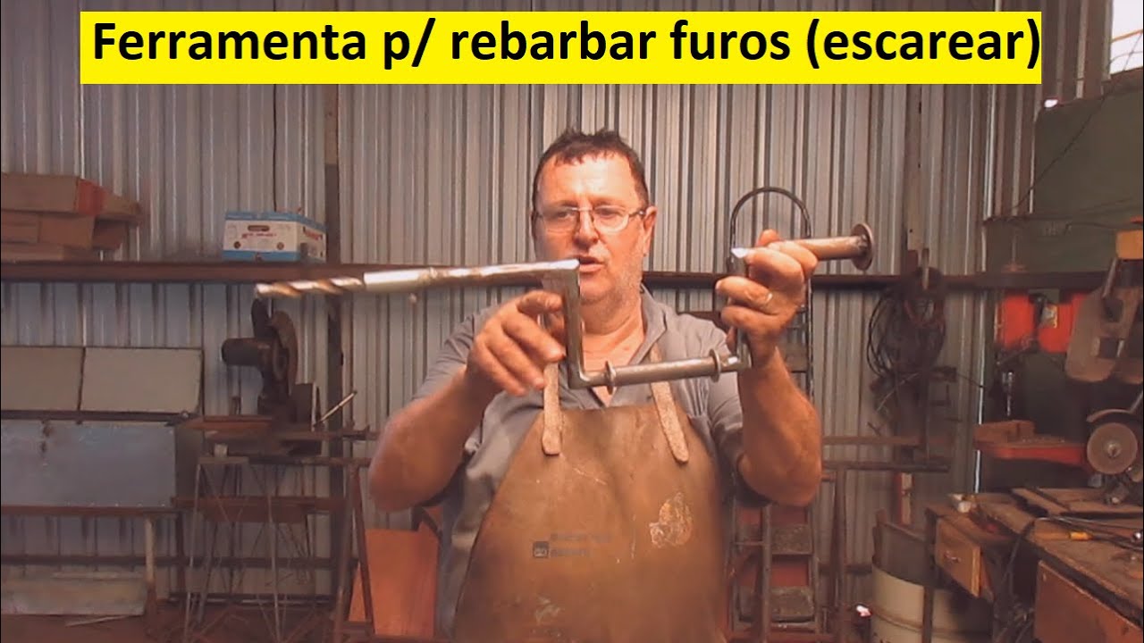 Ferramenta para rebarbar furos - YouTube