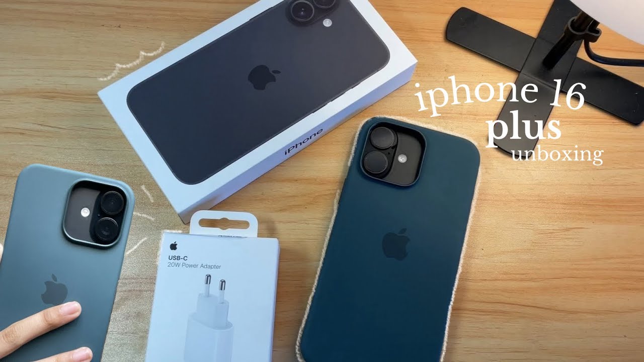 iPhone 16 Plus unboxing | Black 🖤 - YouTube