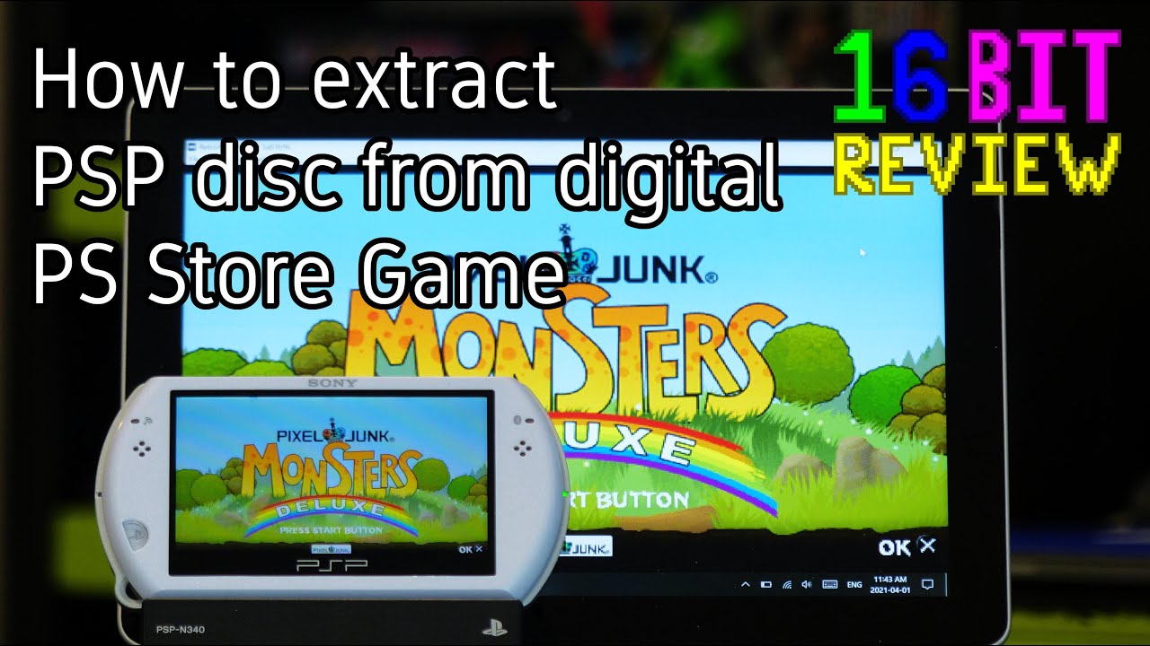 How to extract PSP disc, from digital PS Store Game - 16 Bit Guide ...