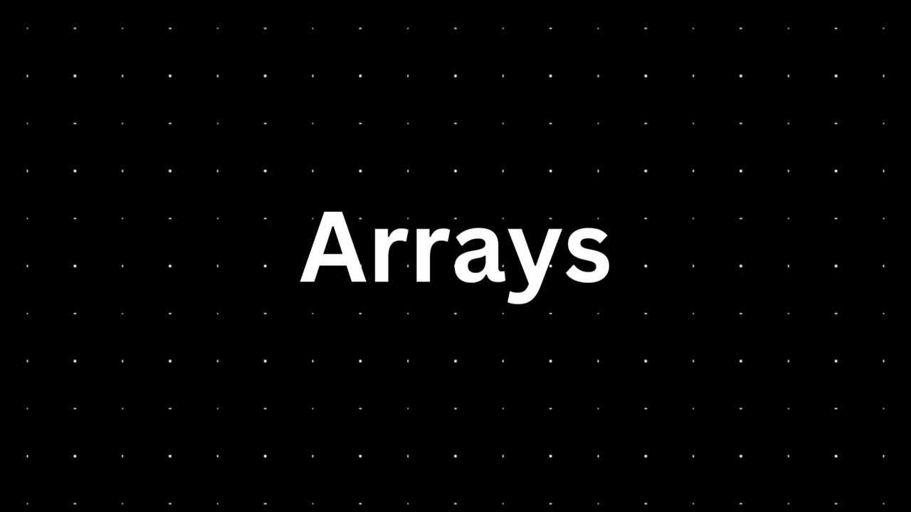 Arrays in Tamil | Linear Data Structure | Data Structure & Algorithms Tamil - YouTube