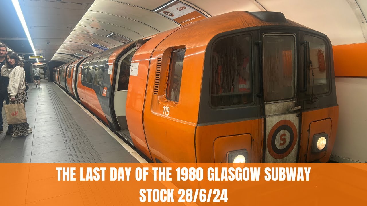 The Last Day of the 1980 Glasgow Subway Stock 28/6/24 - YouTube