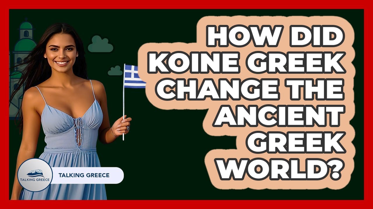 How Did Koine Greek Change The Ancient Greek World? - Talking Greece ...