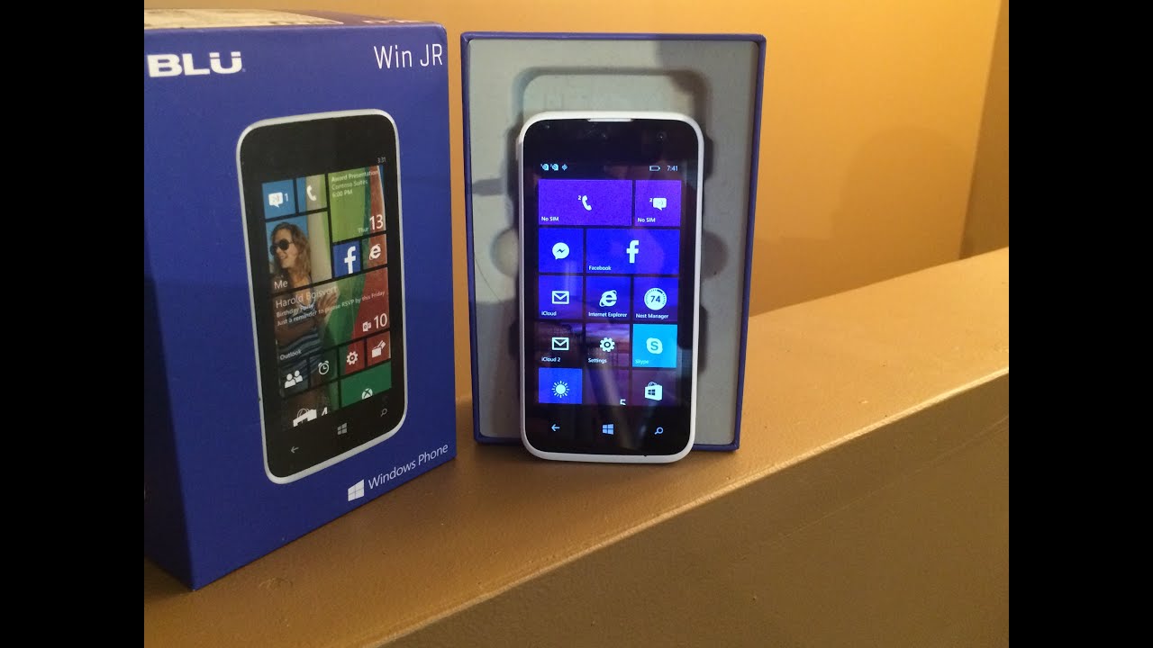 BLU Win JR Unboxing Windows 8.1 Phone - YouTube